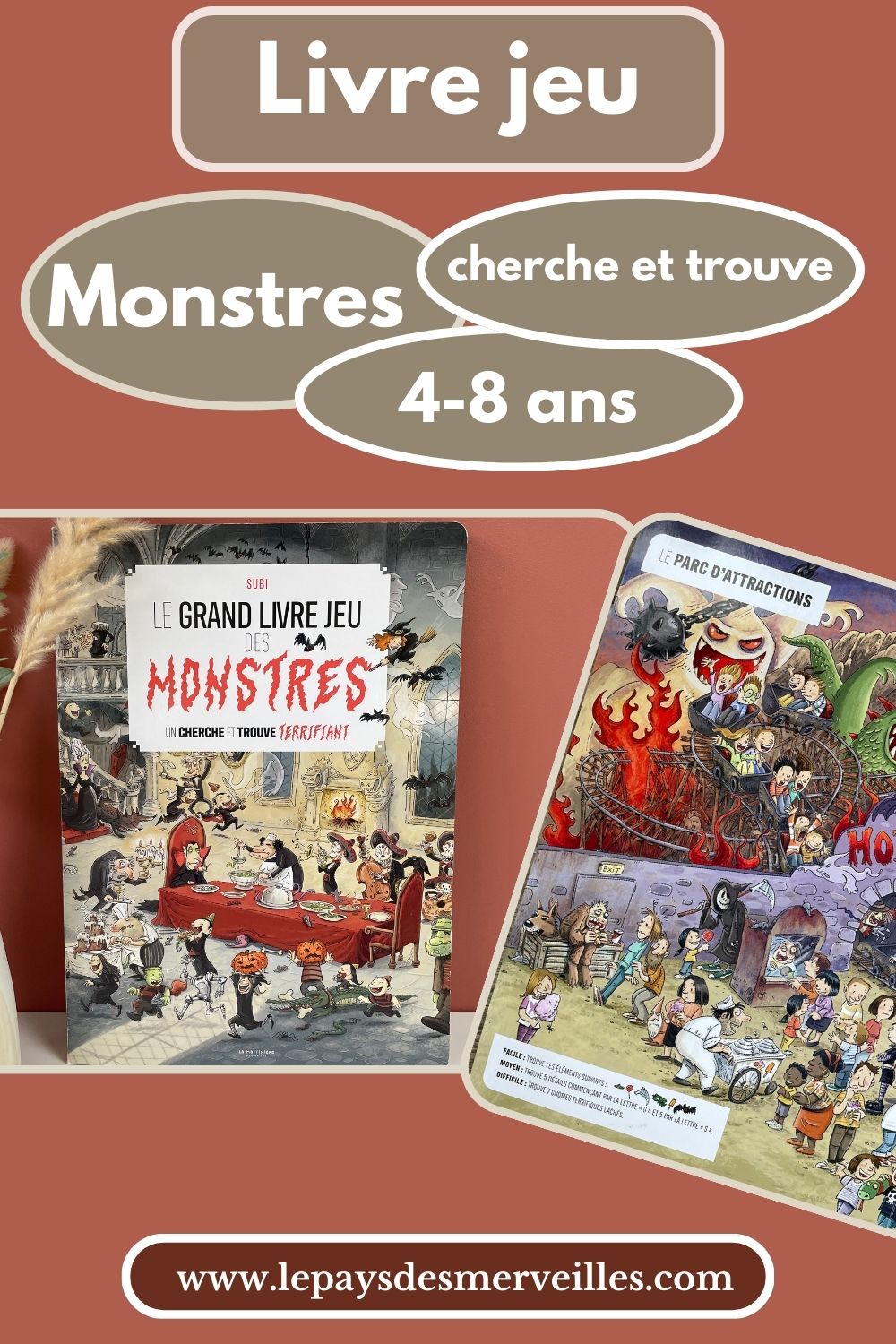 Le grand livre jeu des monstres : cherche-trouve (4-8 ans)