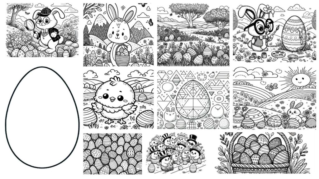 Coloriages de Pâques gratuits à imprimer