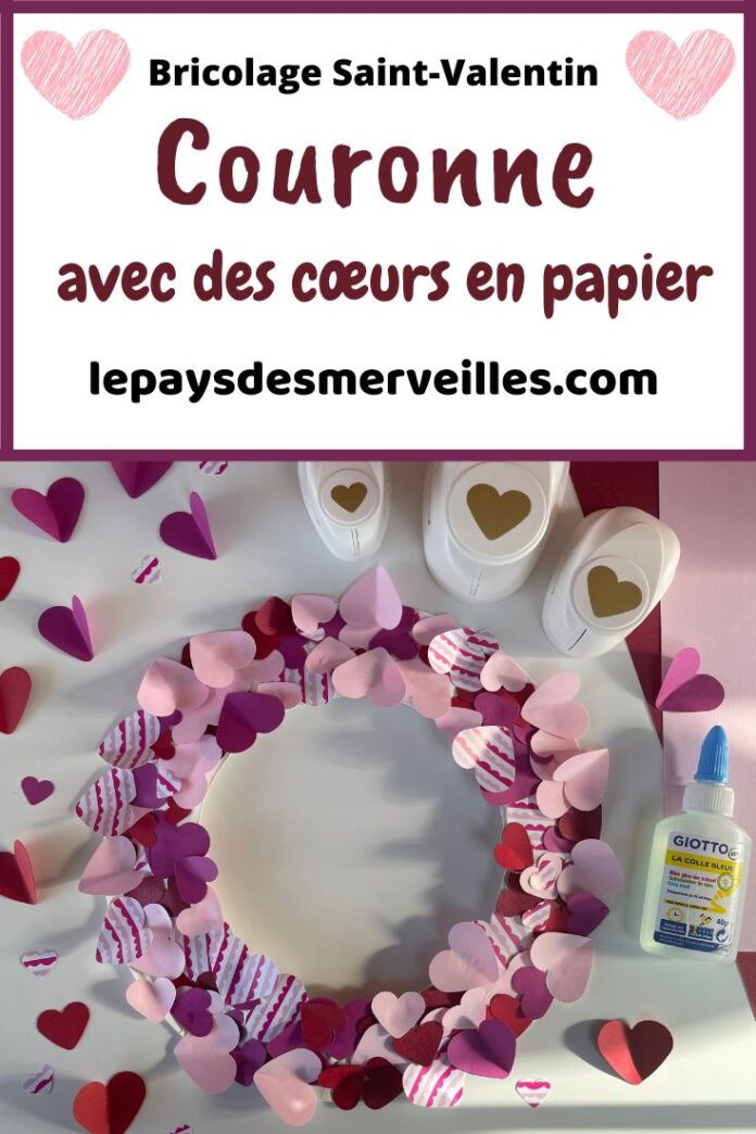 Couronne de cœurs pour la Saint-Valentin