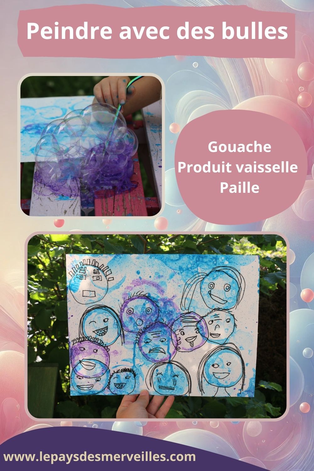 Peinture aux bulles : une activité créative pour les enfants